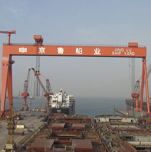 Shipyard crane - GENMA SOLUTION - floor track / gantry