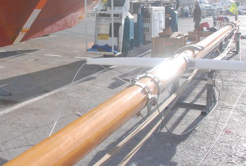 Sailing yacht mast - WoodSpars - wooden / classic / gaff rig