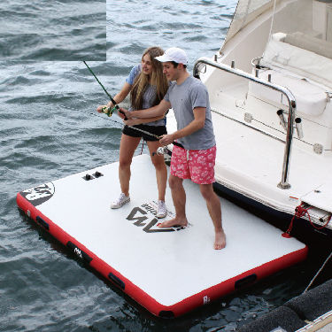 Floating platform - Island - aquamarina - multifunction / for boat