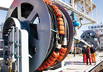 ROV umbilical cable winch - DMT MARINE EQUIPMENT SA - for ships ...