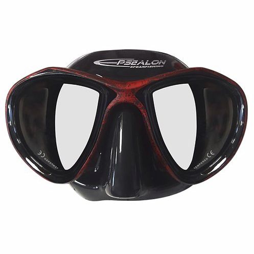 Dual-lens dive mask - E-Visio 2 Red Fusion - EPSEALON