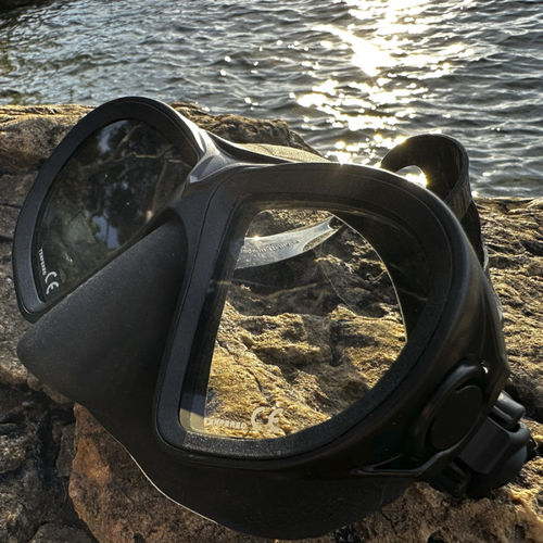 Dual-lens dive mask - Horus noir - EPSEALON - for professional diving