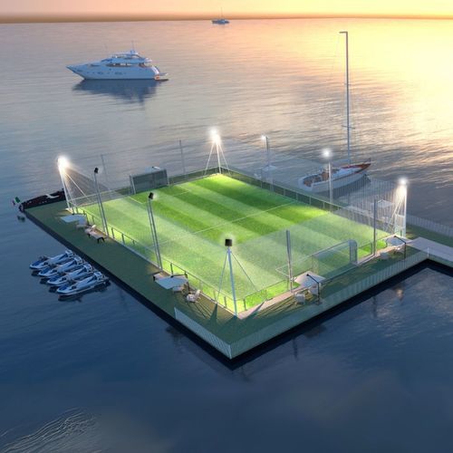 Floating platform - BLUET FLOATING SOLUTIONS - for marinas / football field