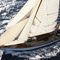 Classic sailing yacht - TALISMAN 1920 - CONRAD S.A. - with open transom ...