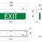 Ship emergency exit sign - HL26 - LightPartner Lichtsysteme