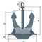 Hall type anchor - Yapas Chain and Forging Co. Ltd. - for ships