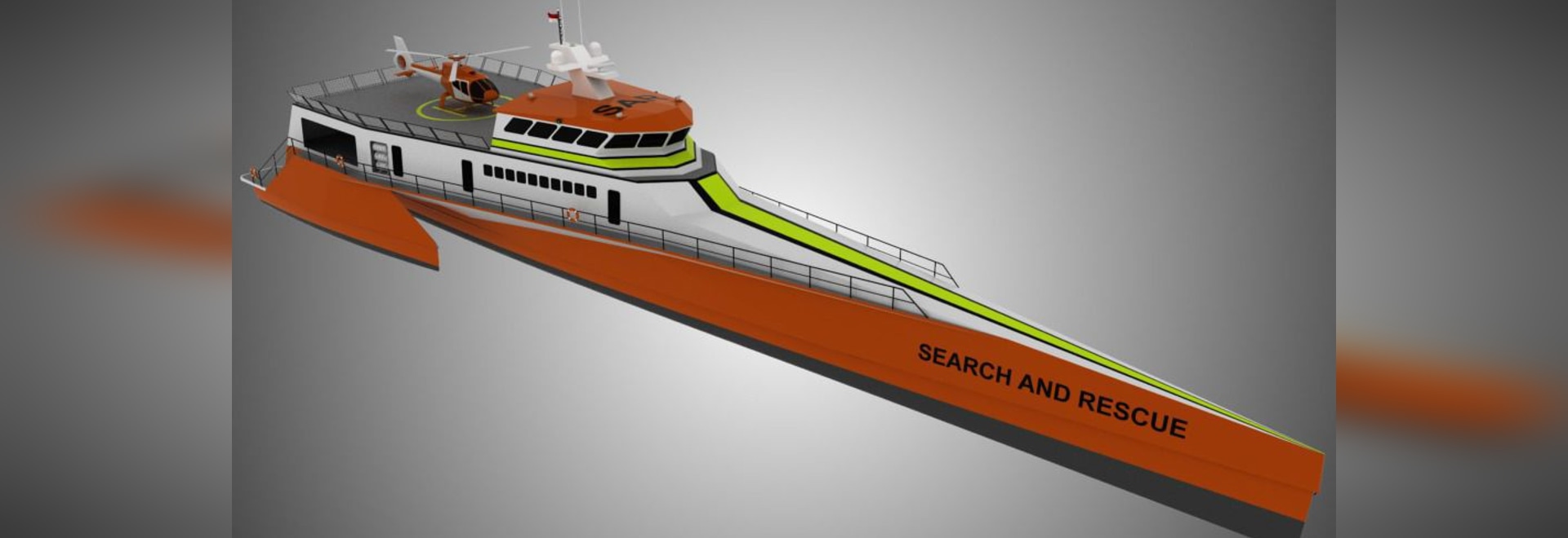 63 m SAR Trimaran: new Offshore Patrol and Search And Rescue Vessel ...