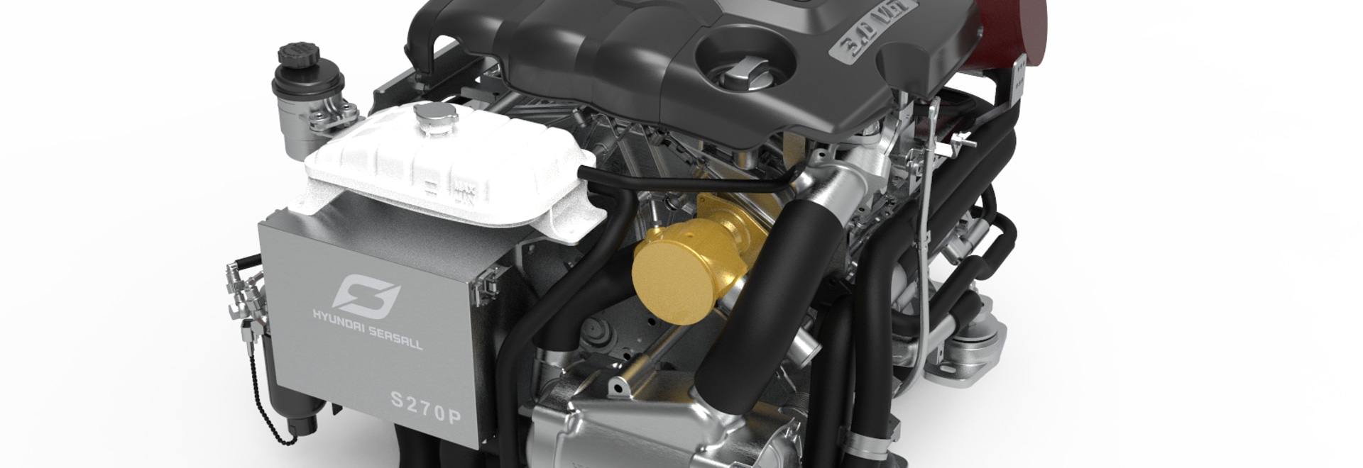 Inboard Marine Diesel Engine S270 - Gyeonggi-do, South Korea - Hyundai ...