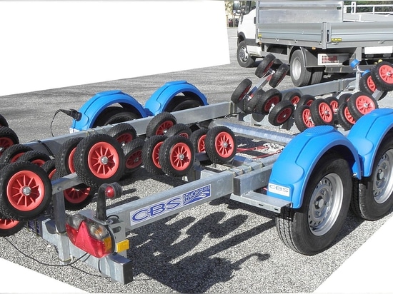 CBS TRAILERS FOR BOAT WITH HULL STEP - Sarl CBS Remorques