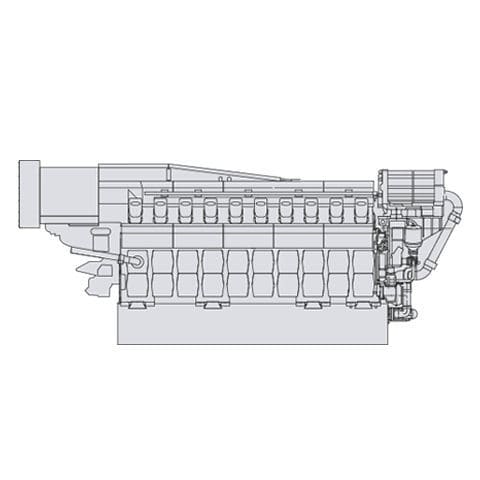 船内機 - Pielstick PA6B STC - MAN Energy Solutions - Marine - 推進 / ディーゼル / 船用