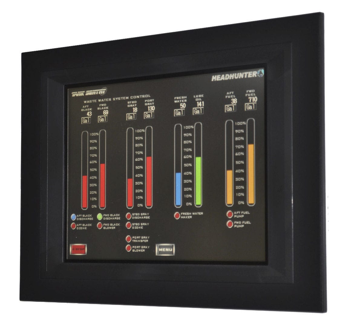 船用制御システムと操作盤 - PLC - HEADHUNTER INC. - ヨット用 / 貯蔵率測定用
