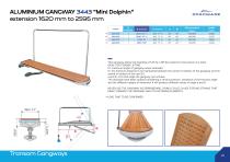 Boat gangway - 3443 Series - Opacmare - manual / aluminum