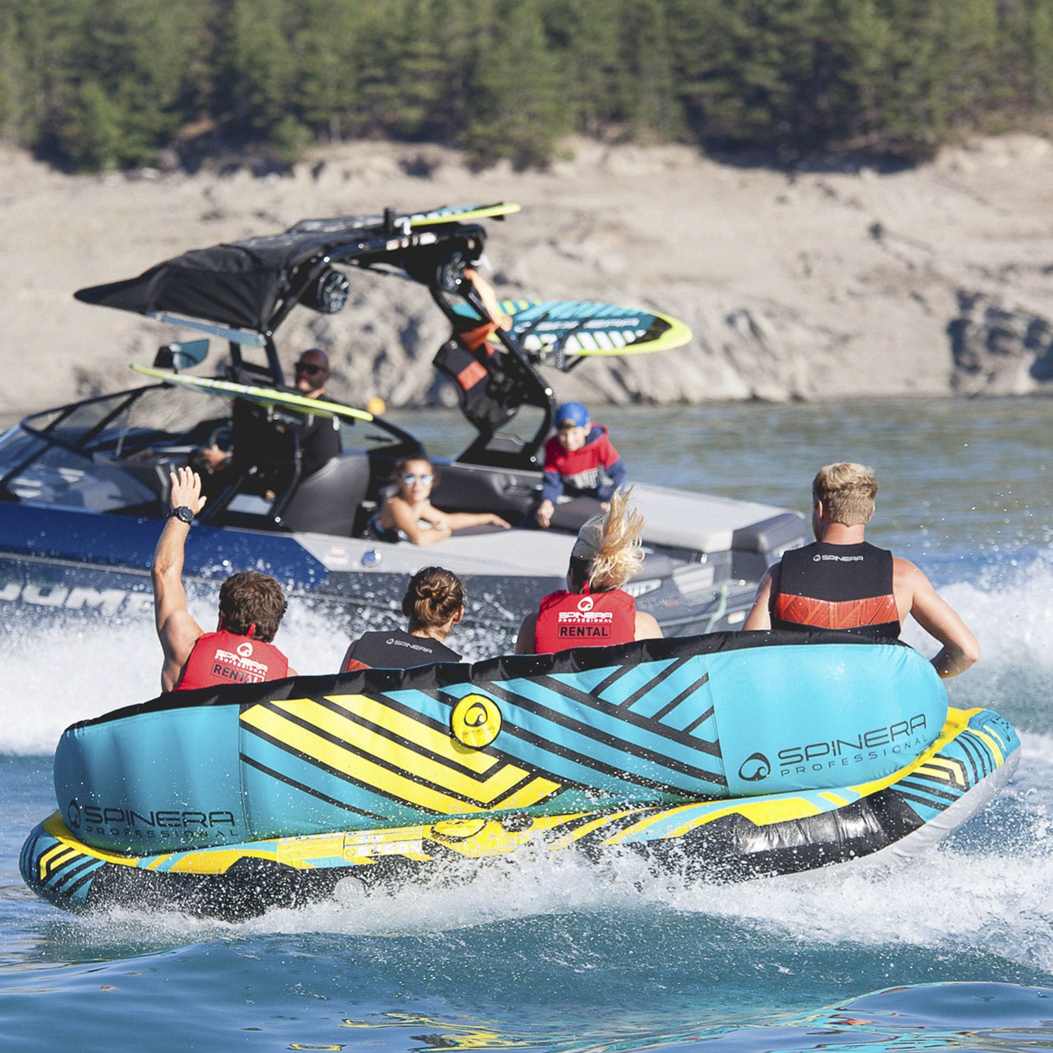 Boia rebocável máx. 4 pessoas - Just fun 4 - Spinera