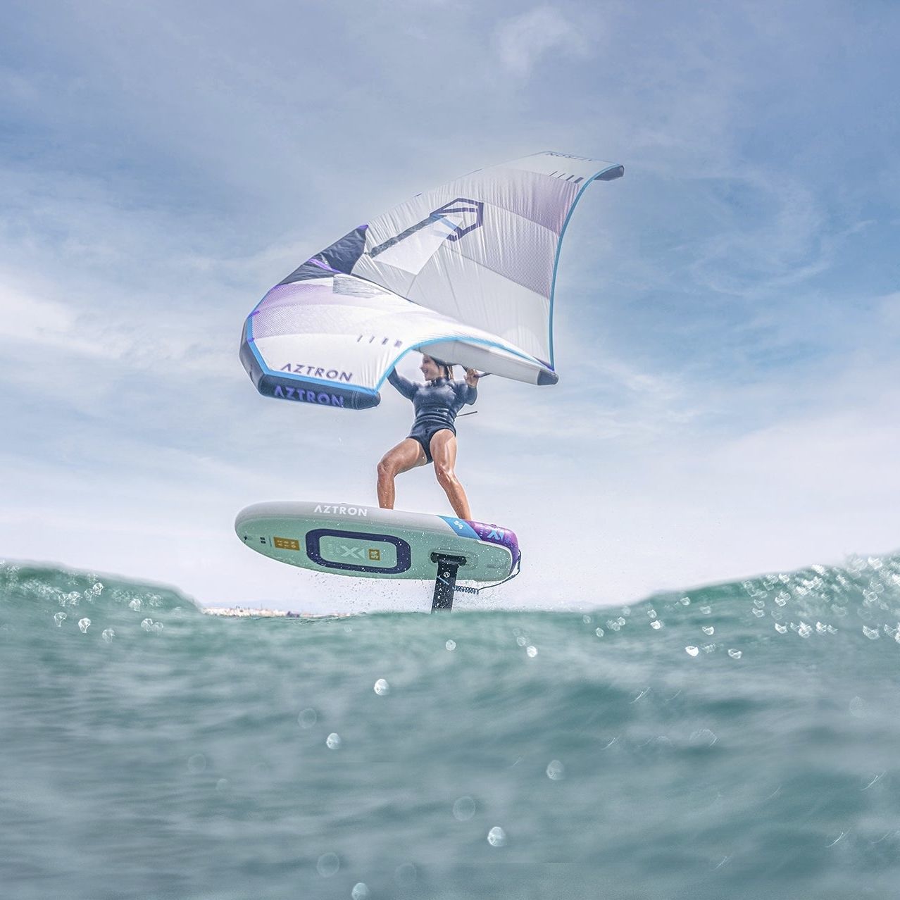 Prancha de SUP para wing surf - FALCON AIR X - AZTRON - para adulto / individual / com hidrofólio