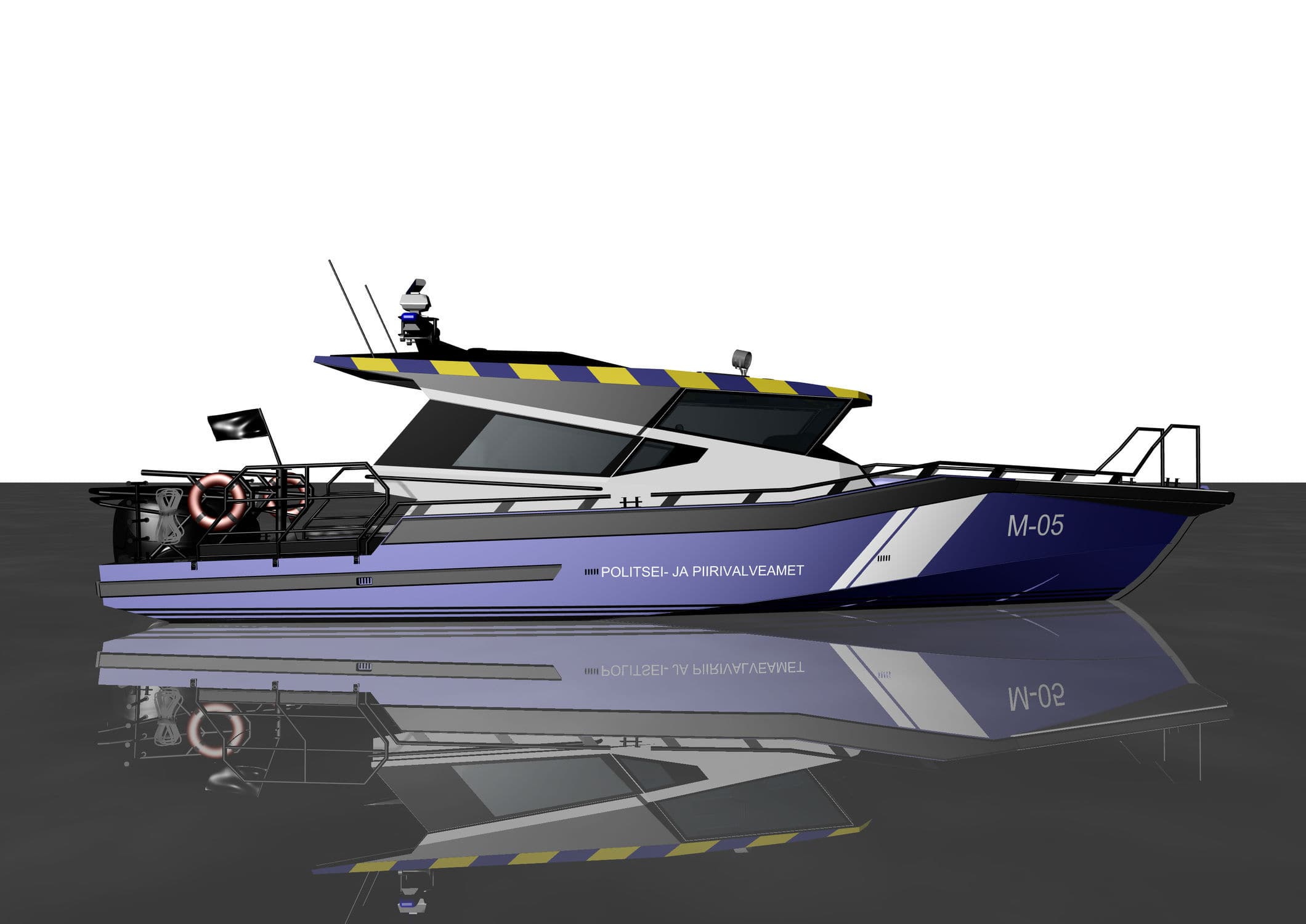 Barco profissional barco-patrulha - AO12 - Larsen Boat Yard - barco de ...