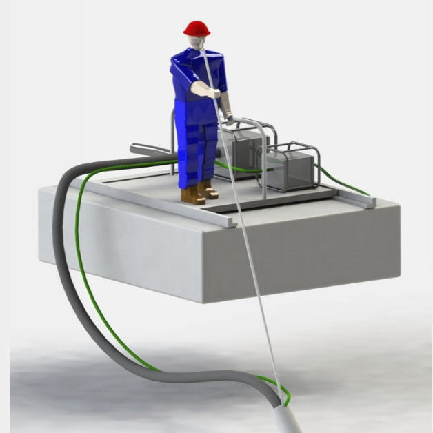 Barco profissional draga - MINI - Italdraghe - catamarã / com casco rígido