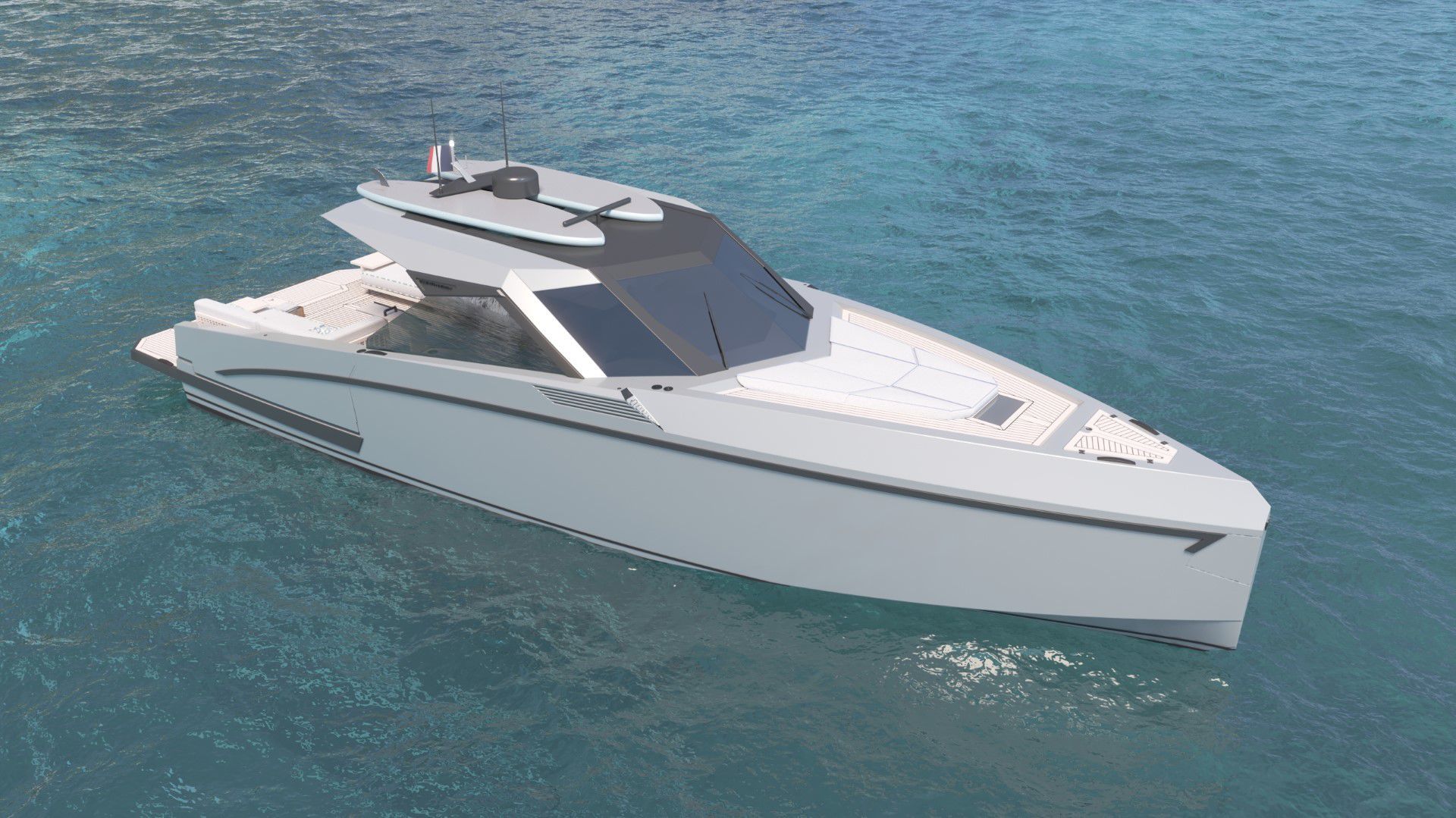 Lancha Express Cruiser com motor de centro - 42 - Alium Yachts ...
