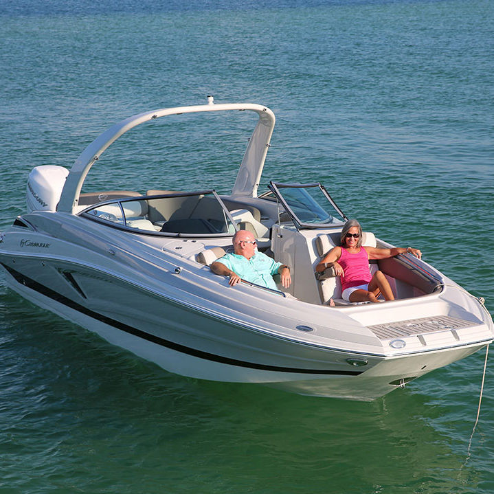 Deck-boat com motor de popa - E285 XS - Crownline - open / com console ...