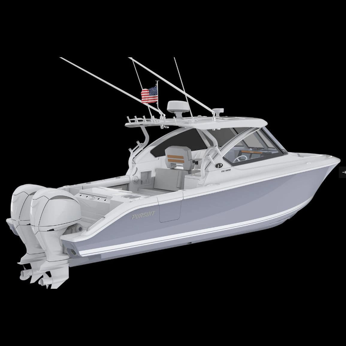 Lancha Express Cruiser com motor de popa - DC 306 - Pursuit Boats ...