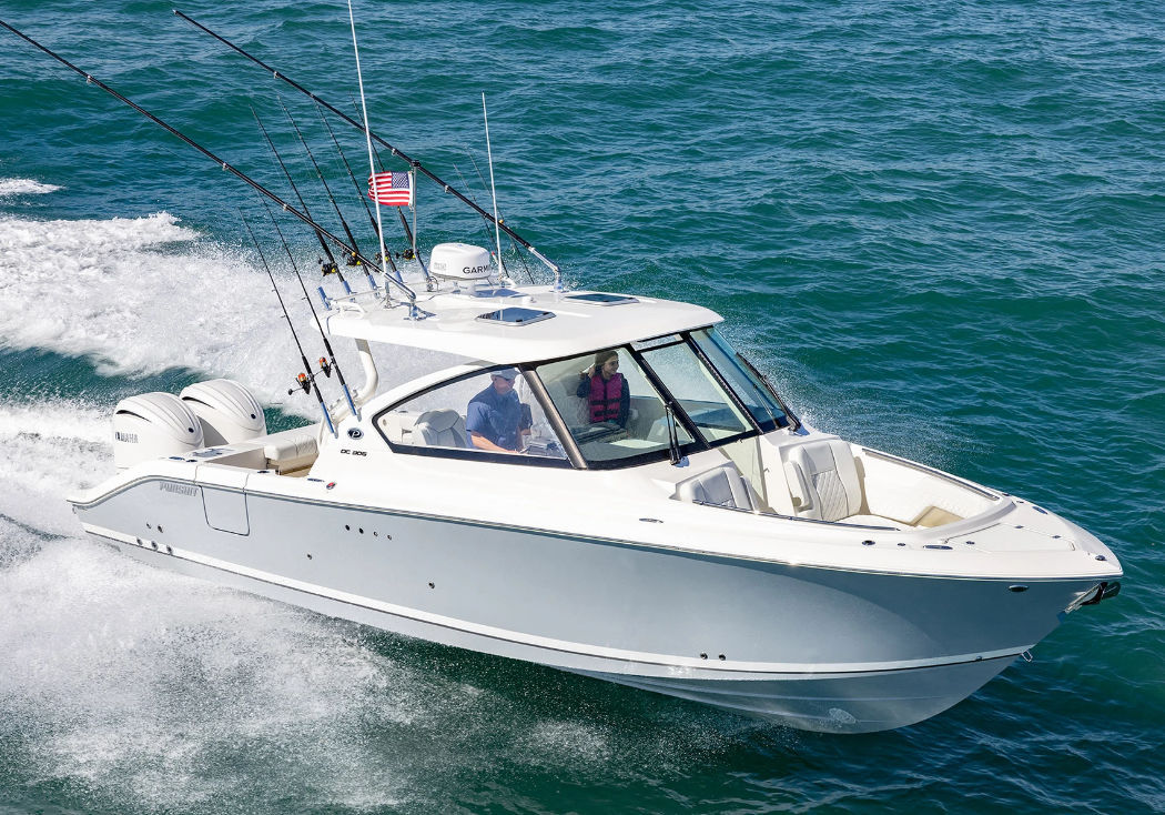 Lancha Express Cruiser com motor de popa - DC 306 - Pursuit Boats ...