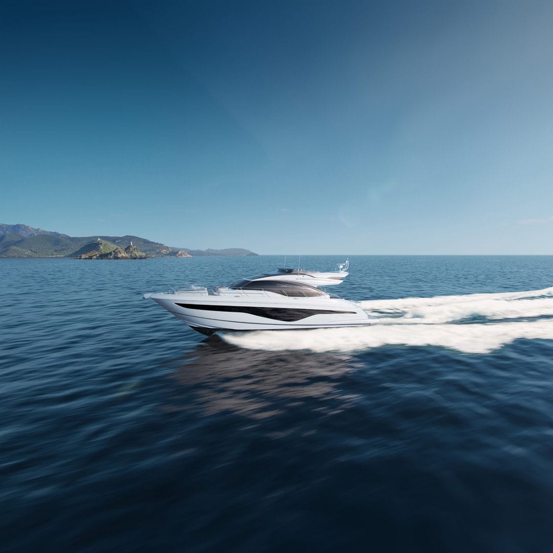 Iate a motor de cruzeiro - S62 - Princess - com flybridge / 3 cabines ...