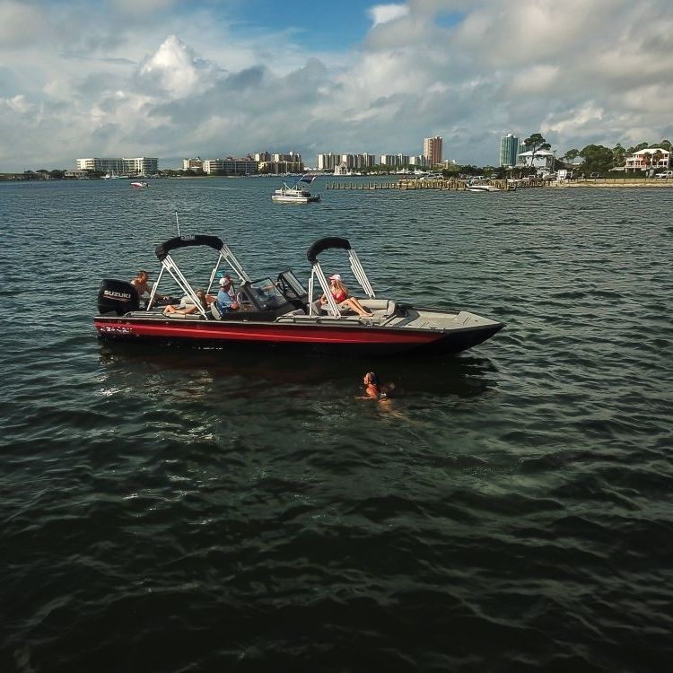 Deck-boat com motor de popa - Super Lounge Easy - SeaArk Boats - open ...