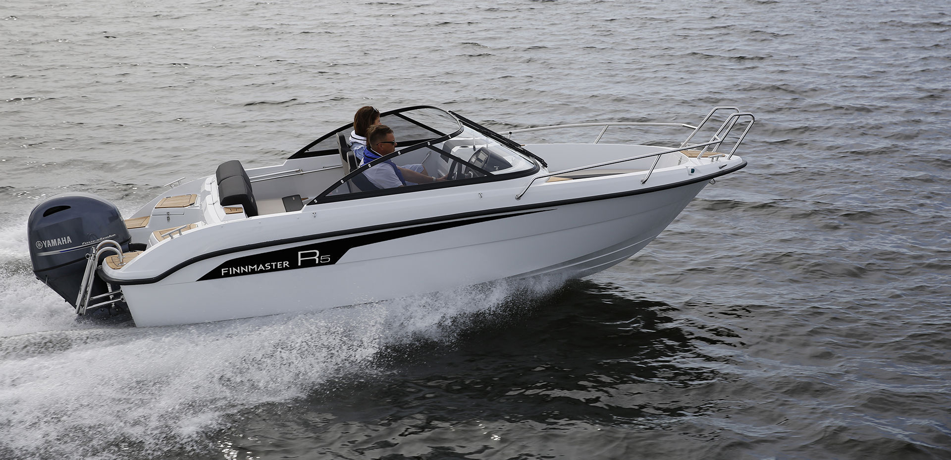 Lancha de proa aberta com motor de popa - R5 - Finnmaster Boats Oy ...