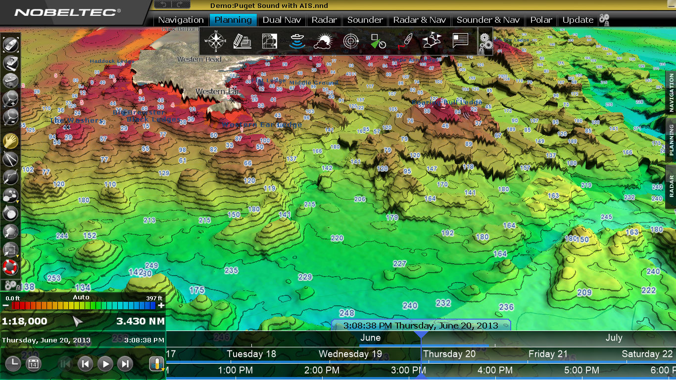 Software para pesca profissional - TIMEZERO - Nobeltec - para navio de pesca