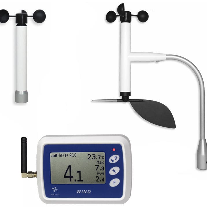 Anemômetro digital - WR5 - NAVIS elektronika - sem fio / com alarme