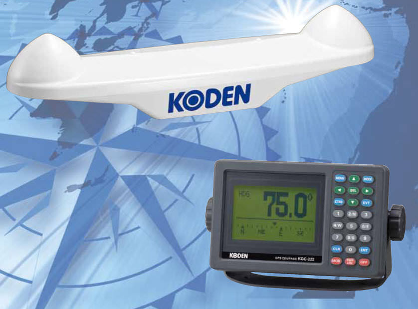 Agulha de governo para barco - KGC-222 - Koden electronics - eletrônica / vertical / com suporte ...