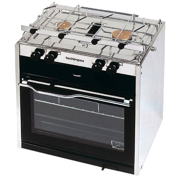 Fogão com forno para barco - MASTERGRILL - Techimpex - a gás / 2 bocas ...