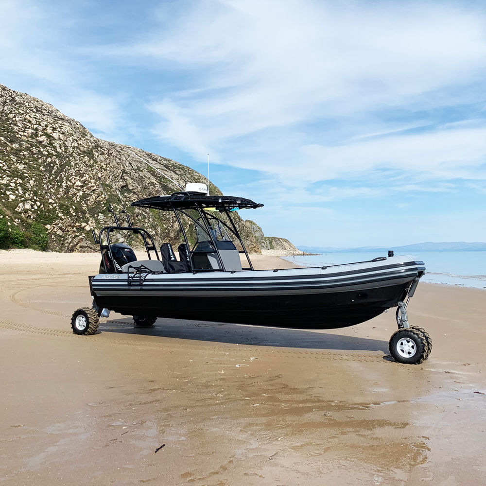 Barco inflável com motor de popa - 8.4 M - ASIS BOATS - de casco rígido ...