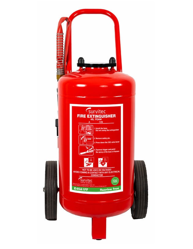 Extintor sem flúor - PC-0018081 - Survitec - com rodas