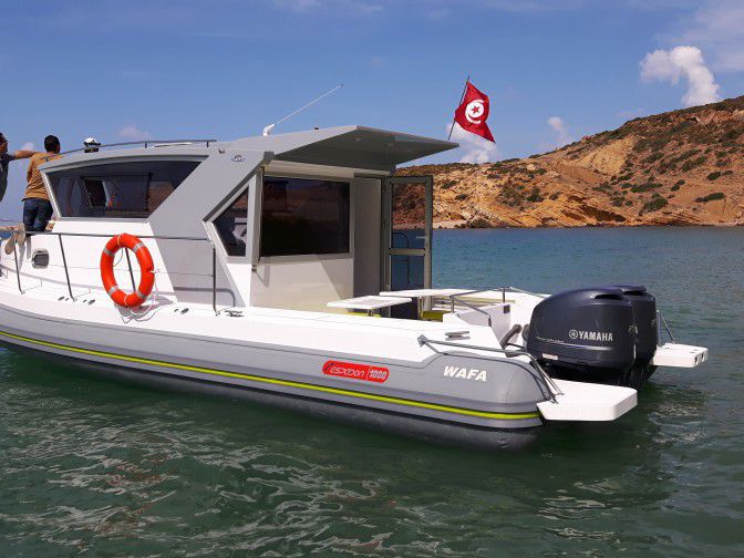 Barco inflável com motor de popa - 1000 Pro - ESPADON CONCEPT - semirrígido