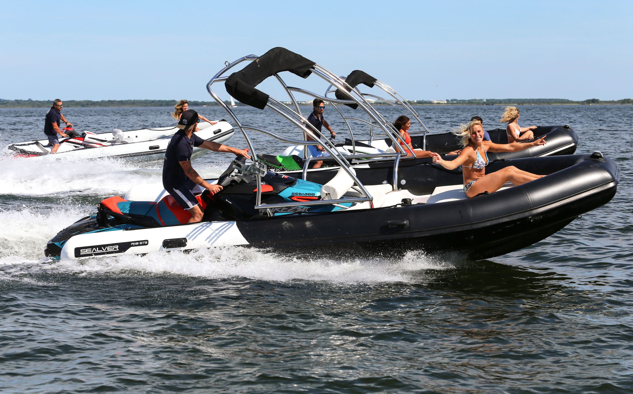 Barco inflável com motor de centro - WAVE BOAT 575 - Sealver ...