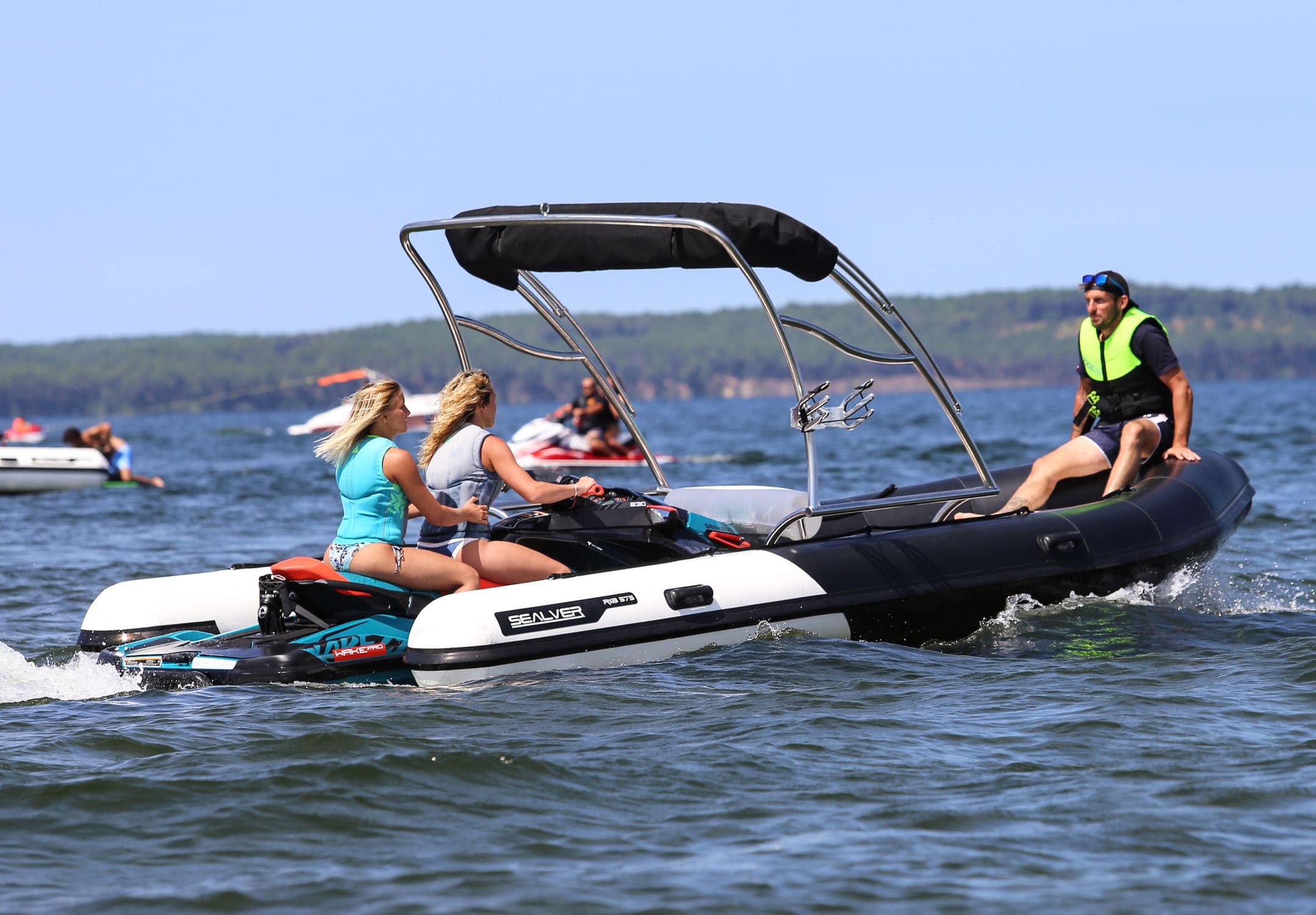 Barco inflável com motor de centro - WAVE BOAT 575 - Sealver ...