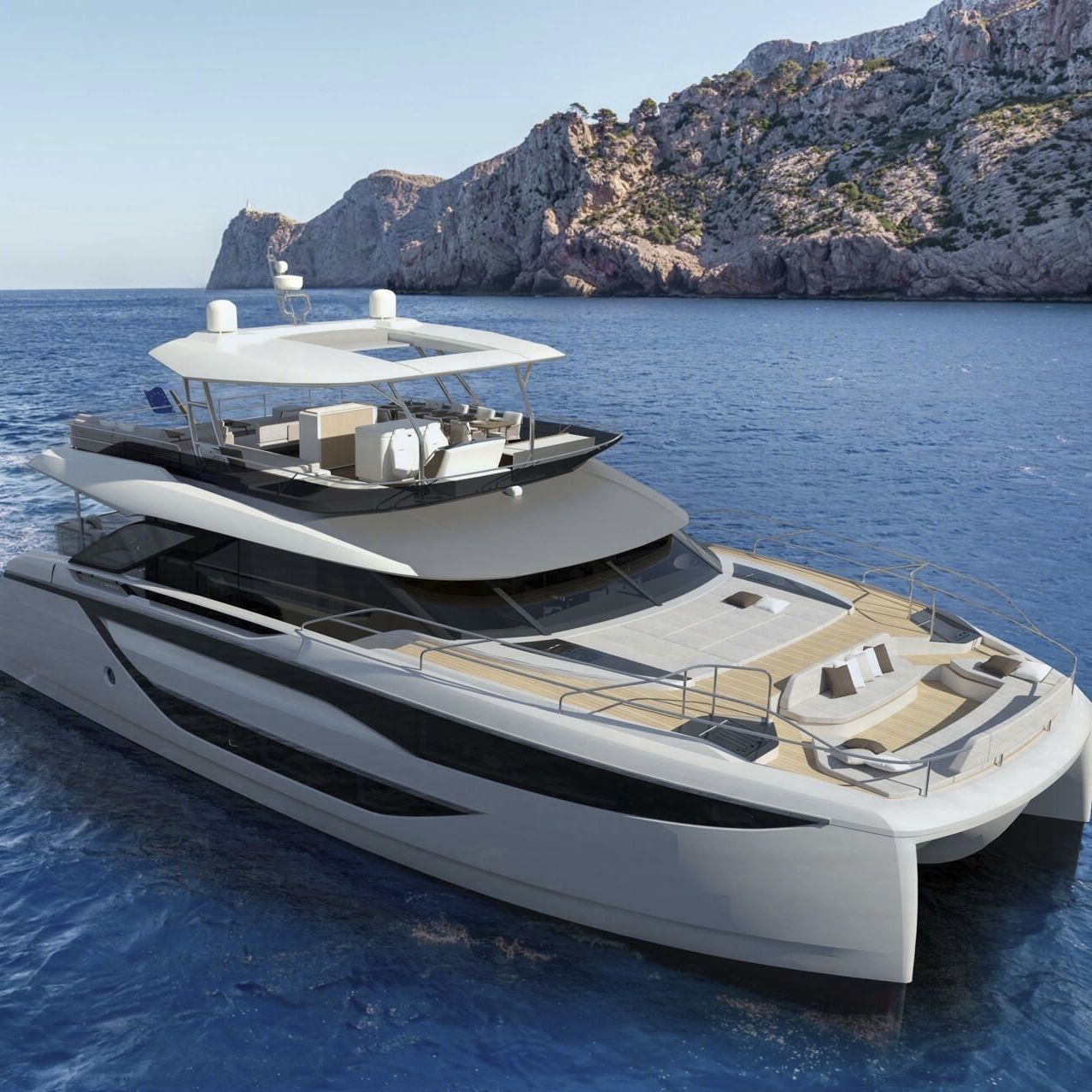Iate a motor de cruzeiro - M8 - Prestige Yachts - com flybridge / 3 ...