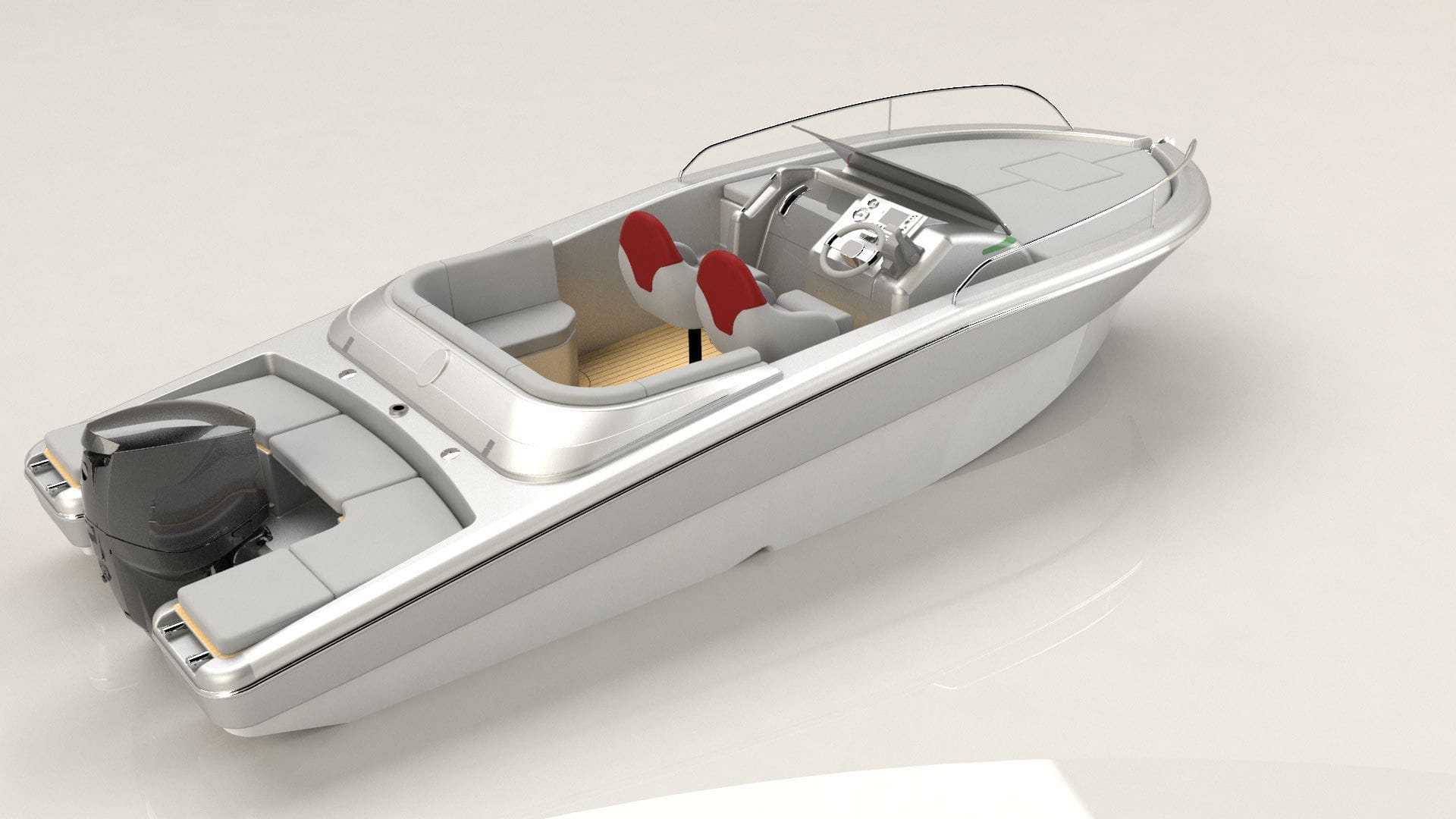 Lancha de console central com motor de popa - 650 - ERYD YACHTS - com ...