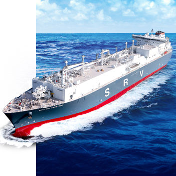 Navio de carga metaneiro - FSRU - SAMSUNG HEAVY INDUSTRIES