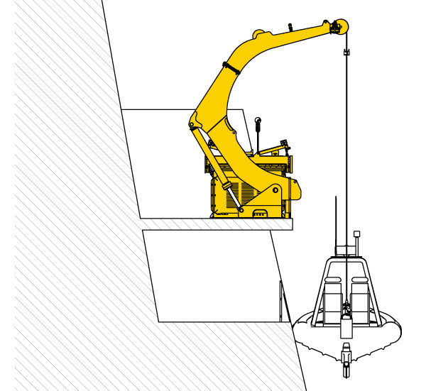 Turco para barco - DDP SERIES - Allied Marine Crane - hidráulico ...