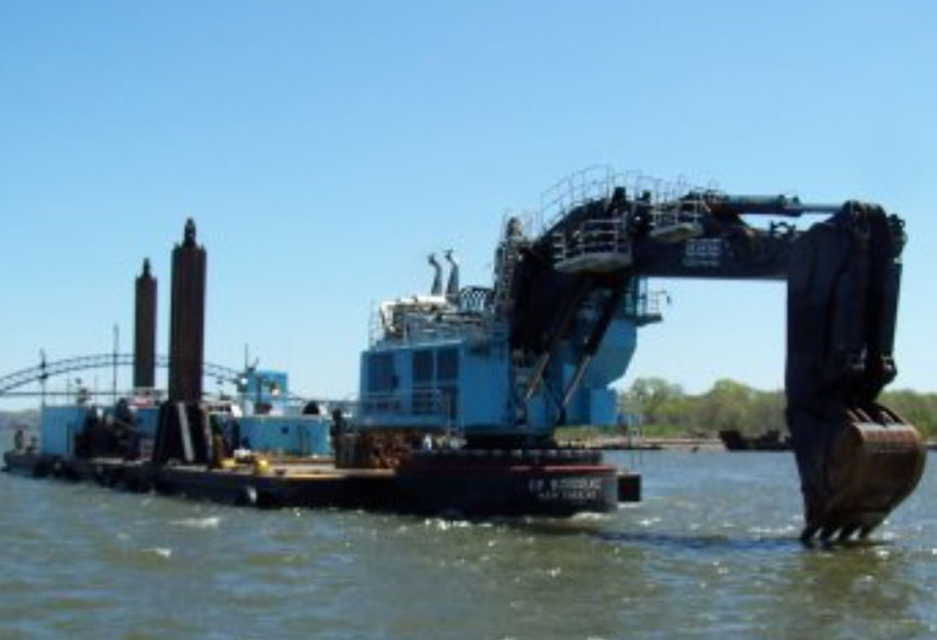 Navio-draga - J.P. Boisseau - Donjon Marine - de aço