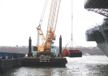 Navio com draga de alcatruzes - Delaware Bay - Donjon Marine