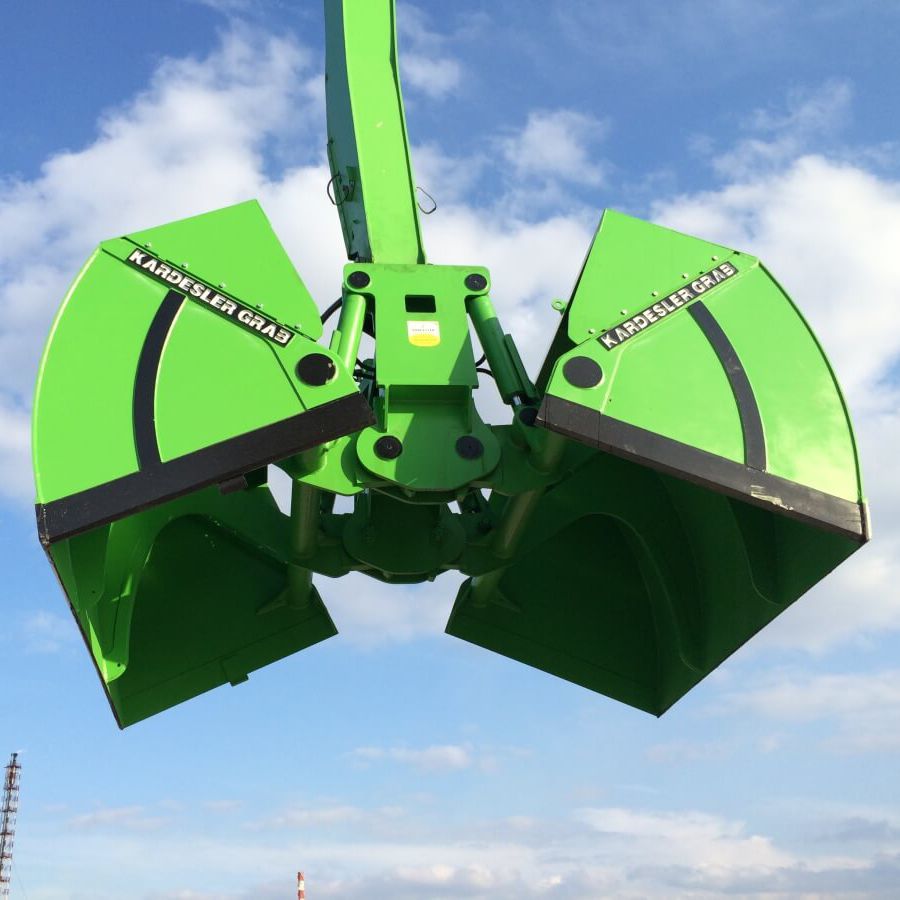 Garra de descarregamento hidráulica - Clamshell - Kardesler Kepçe Gemi ...