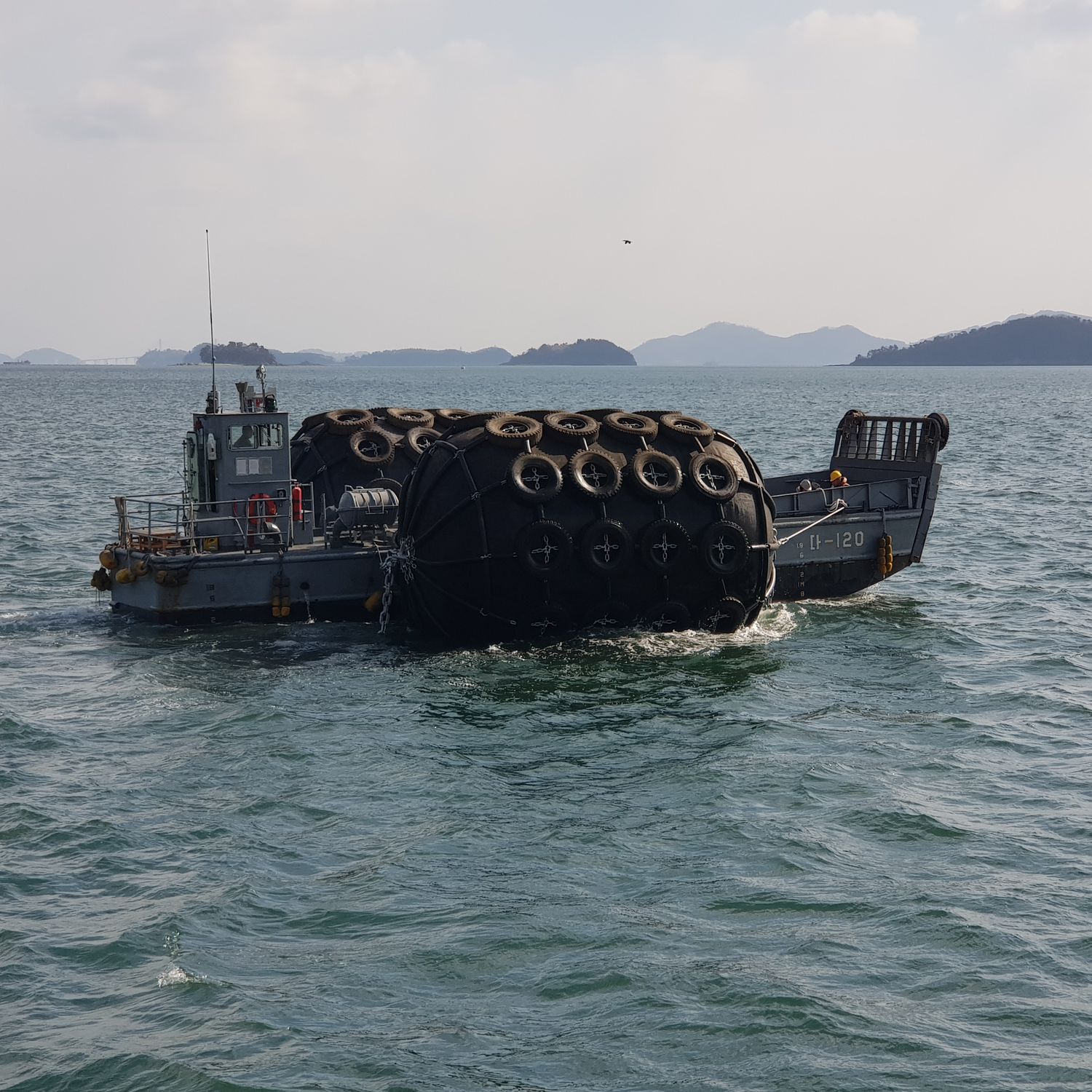 Defensa para porto - Chain Net tire - YMI Corporation - para cais ...