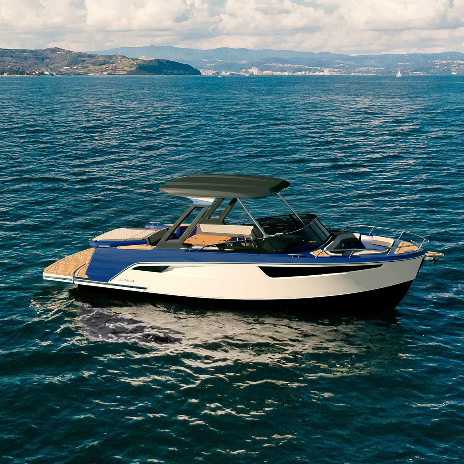 Lancha Cabin Cruiser com motor de centro - 28 - ALFASTREET YACHTS ...