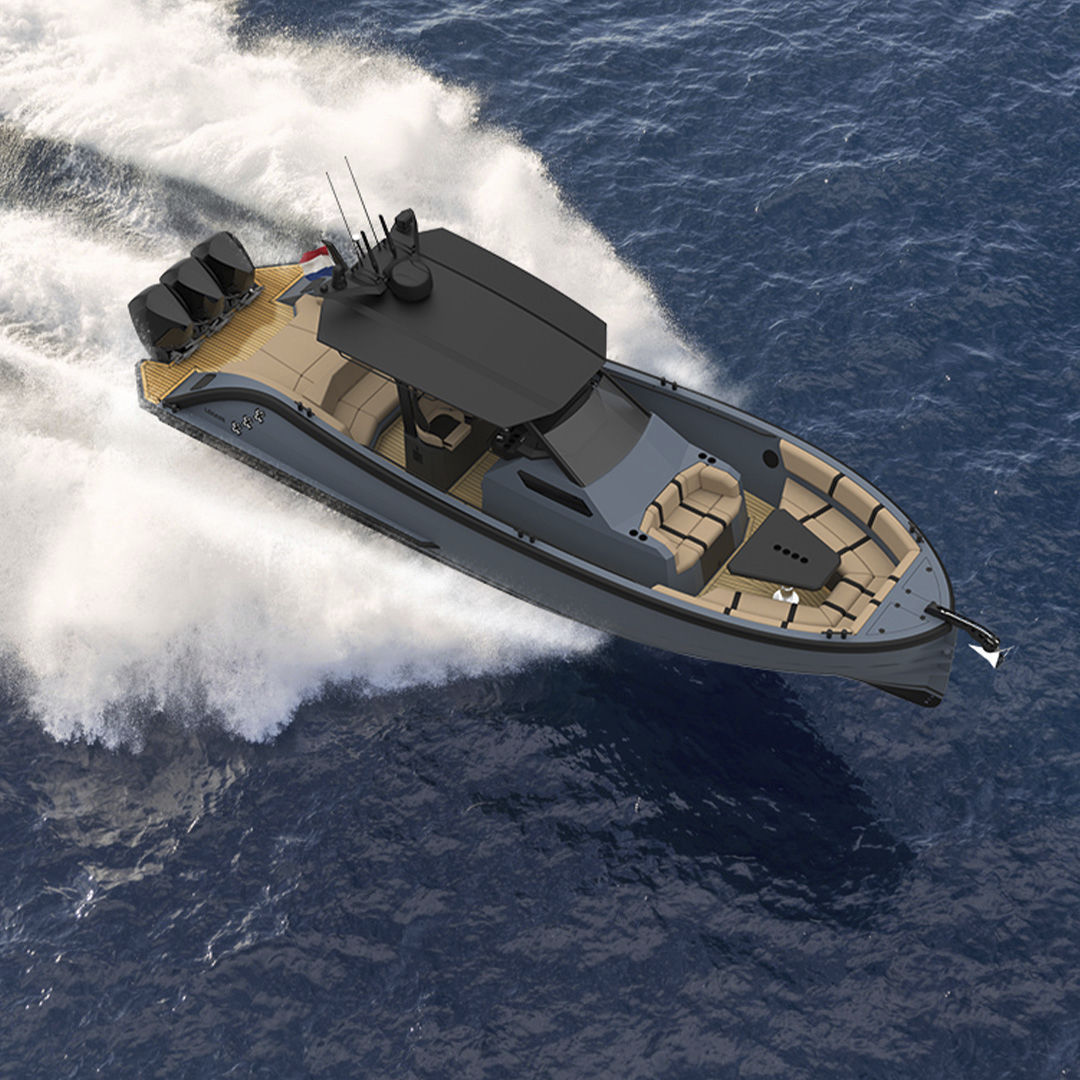 Lancha Express Cruiser com motor de popa - LEKKER 38 - Lekker Boats ...