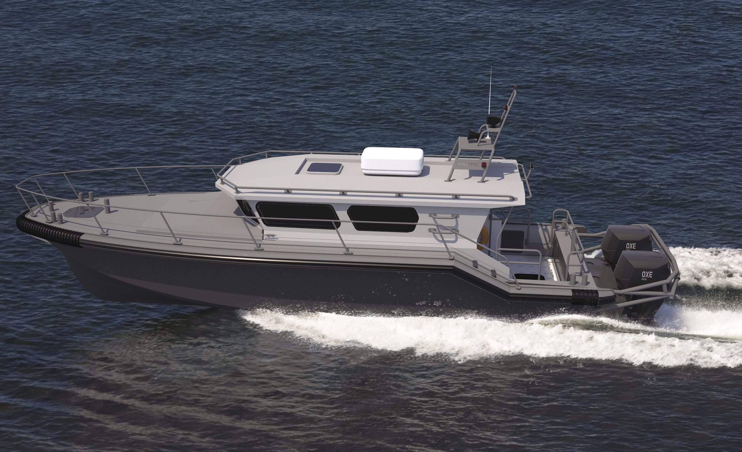 Barco-patrulha - 12M GUARDIAN OXE - Nautic Africa - com motor de popa ...