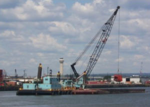 Navio com draga de alcatruzes - Delaware Bay - Donjon Marine